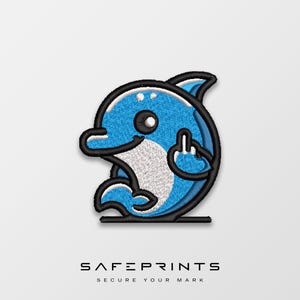 Dolphin Giving Middle Finger - Etsy