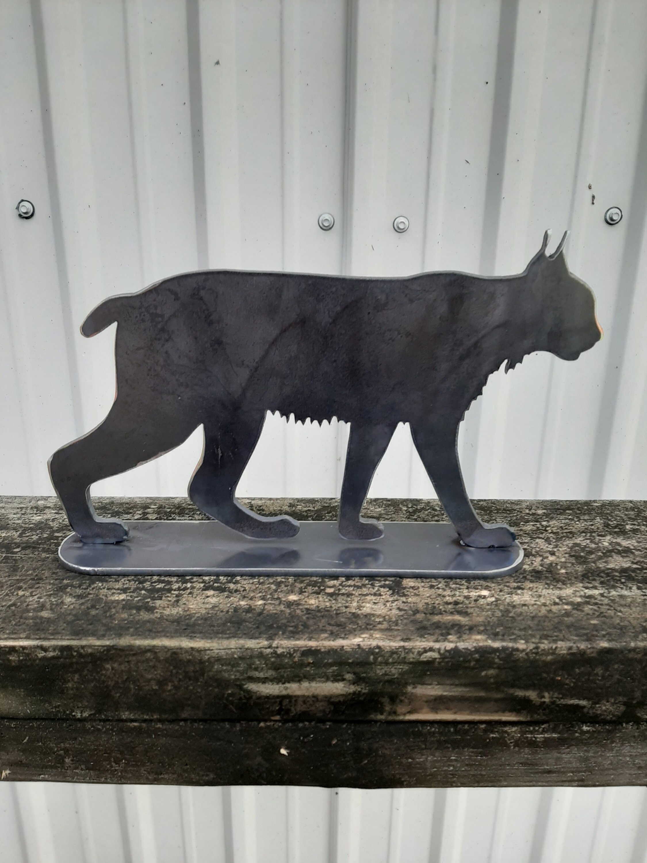 Bobcat Metal Art on Base Bobcat001 - Etsy