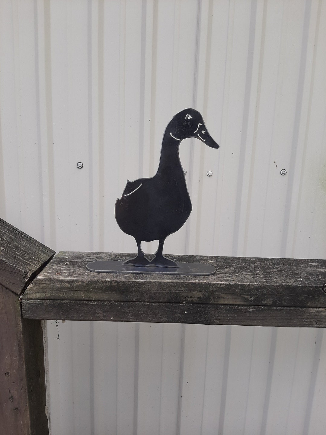 Duck Metal Art on Base 001 - Etsy