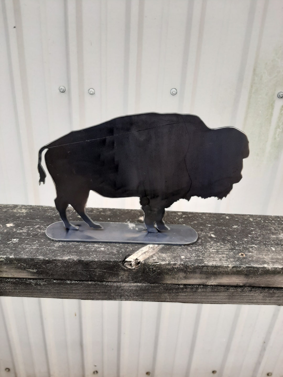 Buffalo Metal Art With Stand - Etsy