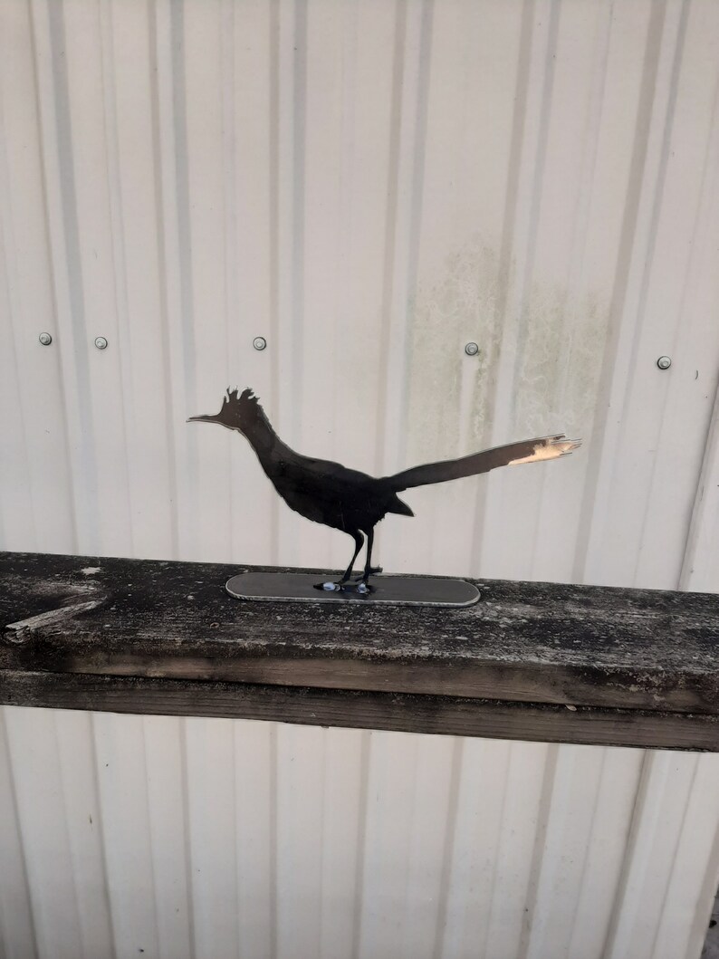Roadrunner Metal Art on Base - Etsy