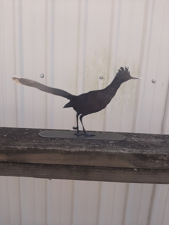 Roadrunner Metal Art on Base | Etsy