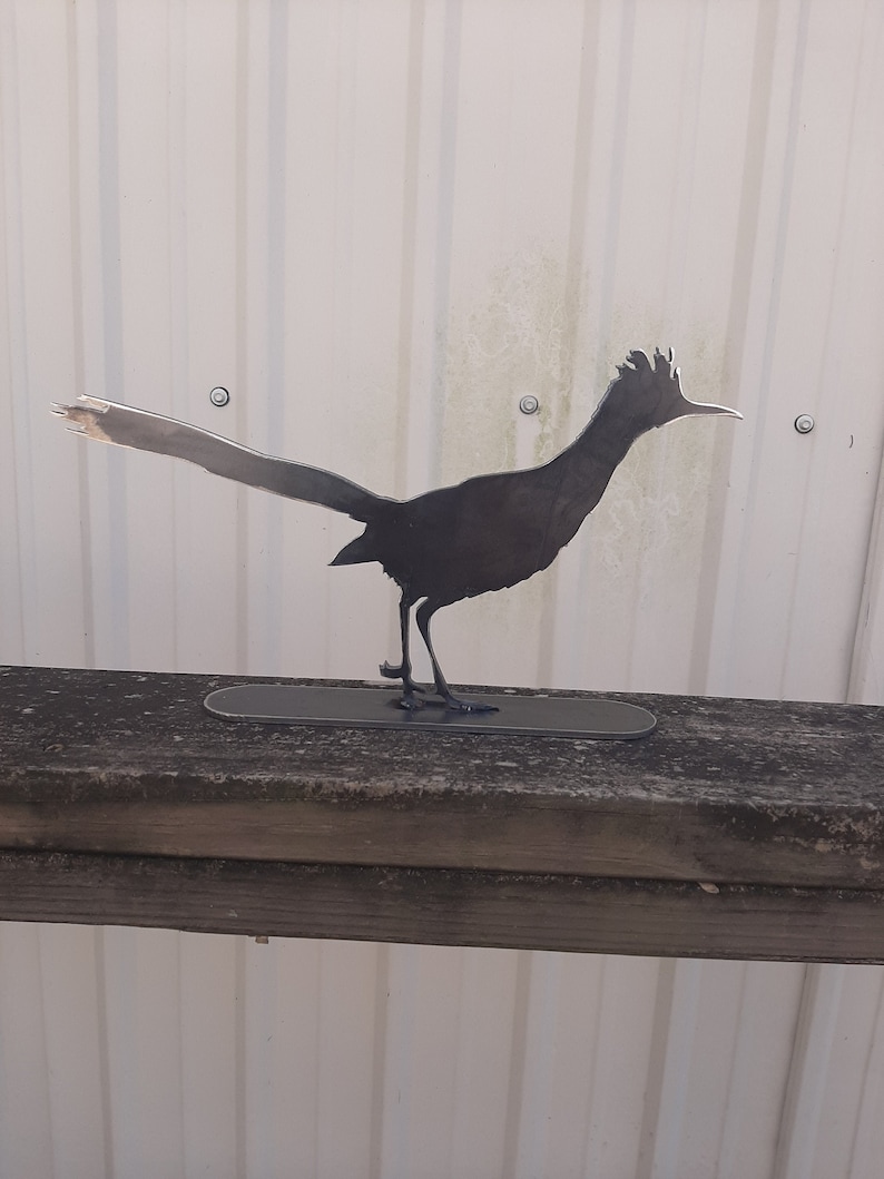 Roadrunner Metal Art on Base - Etsy