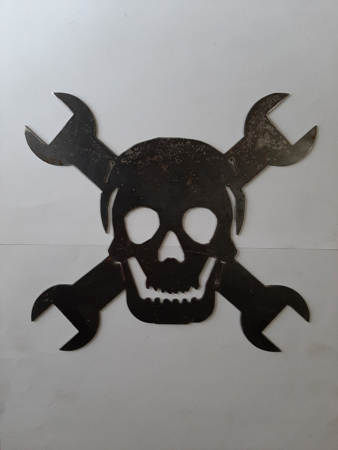 Skull and Wrenches Cutout Plasma Art - Etsy