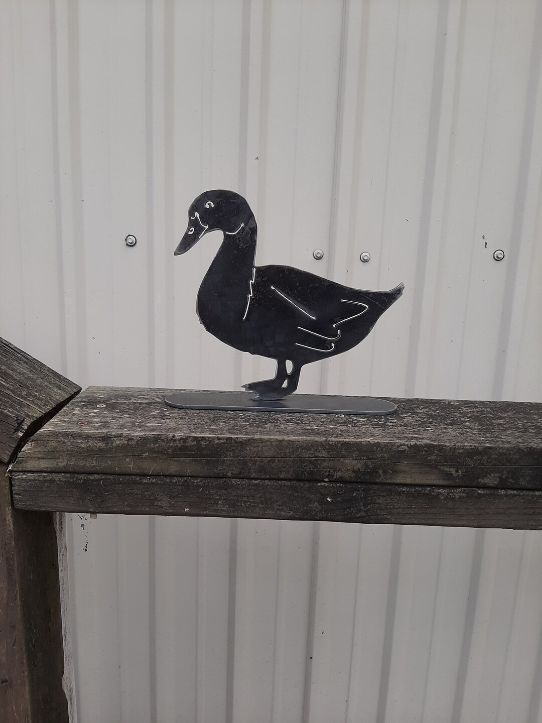 Duck Metal Art on Base 002 - Etsy