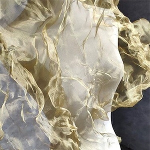 Gold Designer Diy Mesh Fabric, Malleable Rigid Decorative Fabric ...