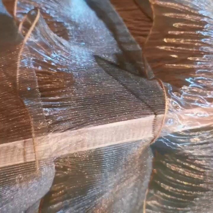 Gold Curry Blue Organza Ruffle Fabric, Mermaid Ruffle Organza Fabric ...