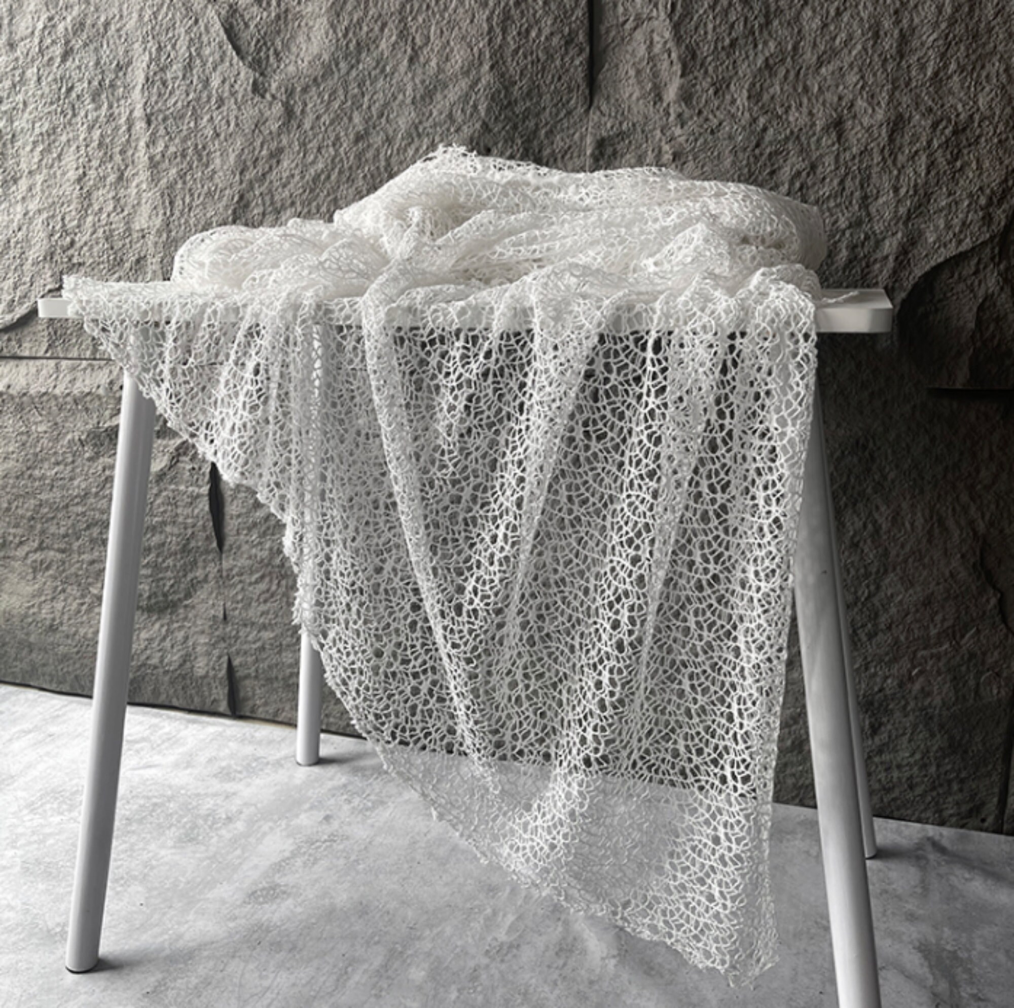 White Soft Jacquard Fabric Shine Mesh Openwork Fabrics - Etsy