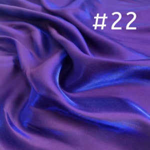 Metallic Glossy Glass Silk Fabric, Gradient Satin Mermaid Fabric ...