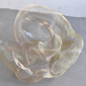 Champagne Wire Mesh Fabric, Cloud and Smoke Into Rain Decor Fabric ...