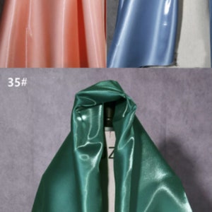 Liquid Aqua Blue Satin Fabric, Glitter Silk Mermaid Fabric, Crystal ...