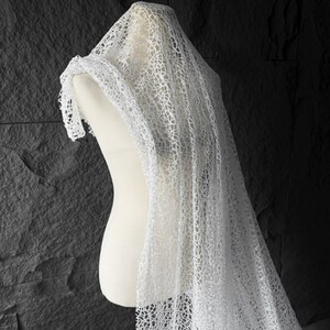 White Soft Jacquard Fabric, Shine Mesh Openwork Fabrics, Texture See ...