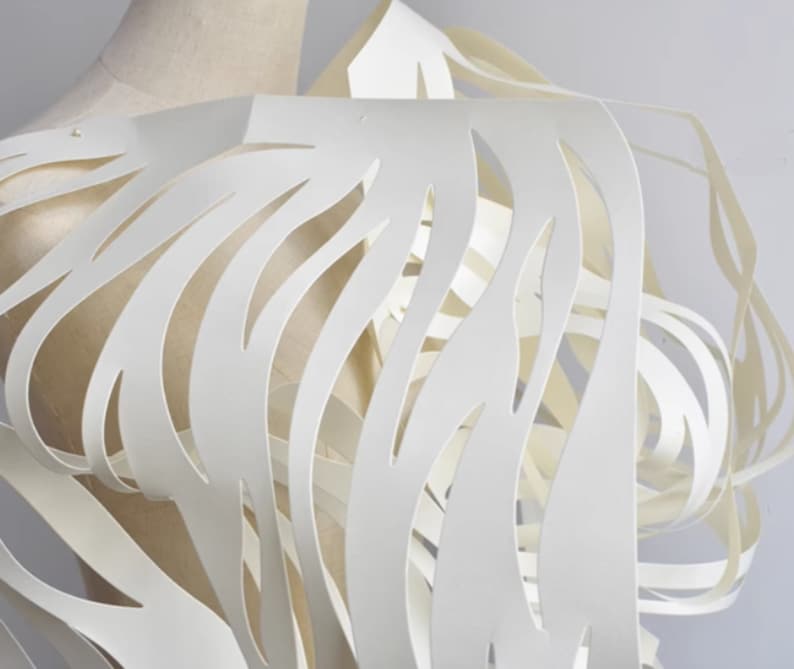 White Water Ripple Fabric Hollow 3D Paper Fabric Texture - Etsy