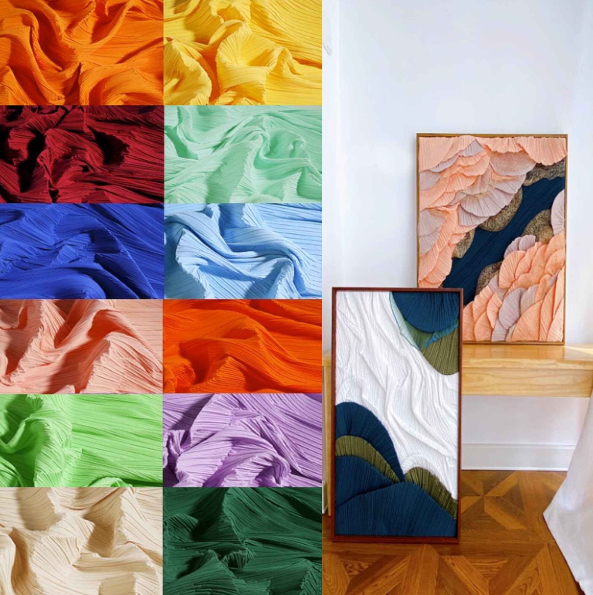 White Pleated Fabric, Ruffle Pleat Fabric, 150cm Width Texture Fabric ...