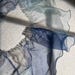 Blue and Purple Wave Fabric, Lace Tulle Fabric, Ruffle Pleated Fabric ...