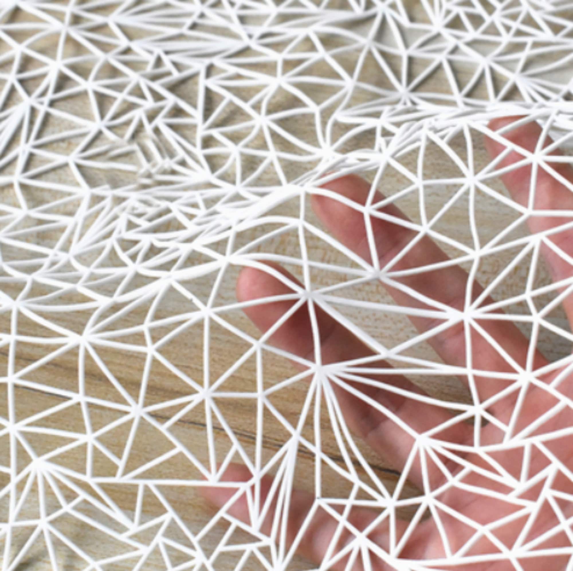 White 3D TPU Fabric Creative Openwork Soft Fabric Sold by - Etsy