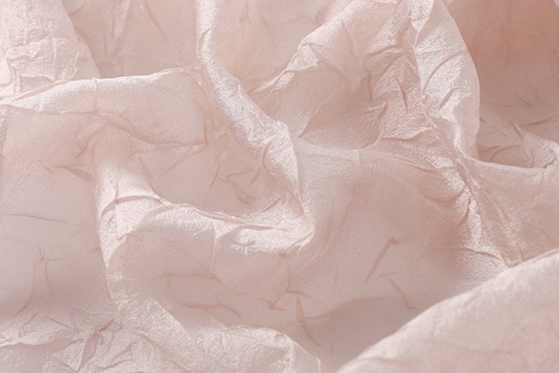 Embossed Wrinkled Pleat Fabrics, Plain Fashion Pleated Fabrics, Soft ...