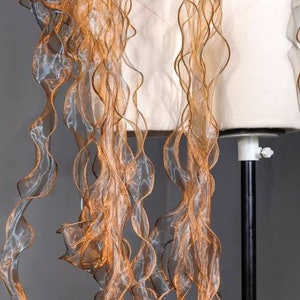 7cm Wide Transparent Organza Fabric, Large Ruffle Organza Fabric ...