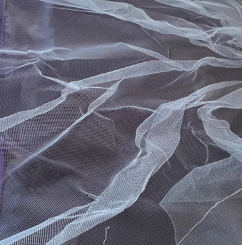 White-grey Wire Mesh Fabric, Steel Hard Mesh Tulle Fabric, 37'' Width ...