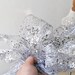 Silver Sequins Wire Lace Fabric, Shiny Metallic Stiff Wire Mesh Fabrics ...