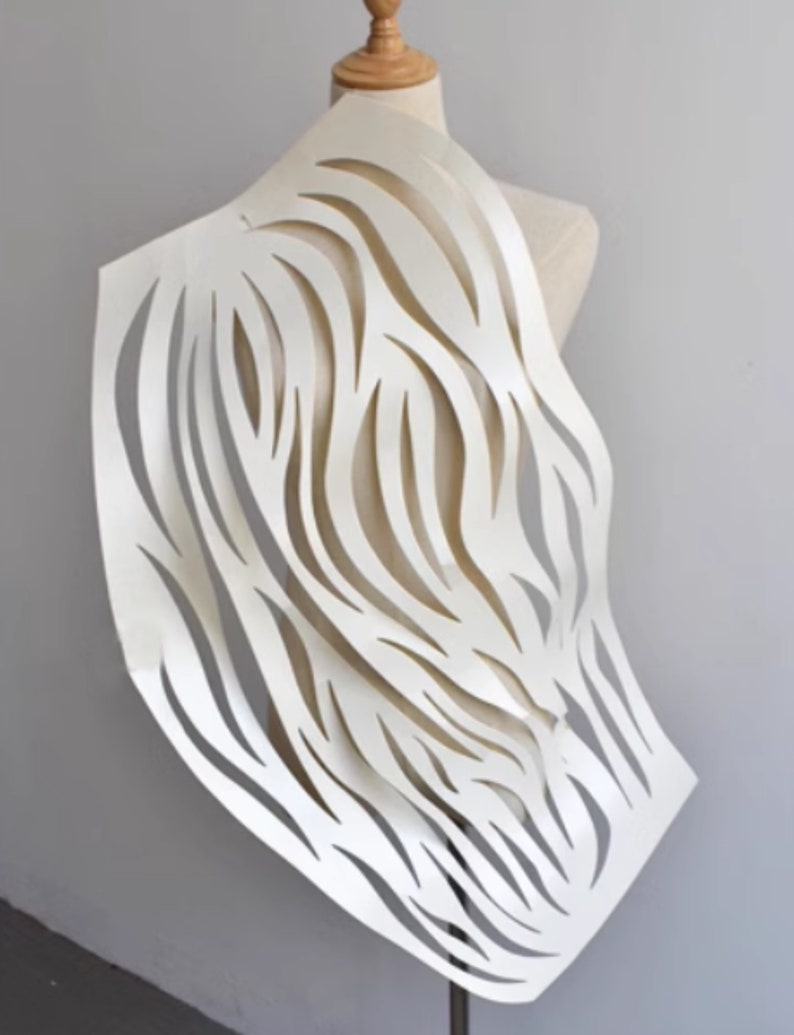 White Water Ripple Fabric Hollow 3D Paper Fabric Texture - Etsy