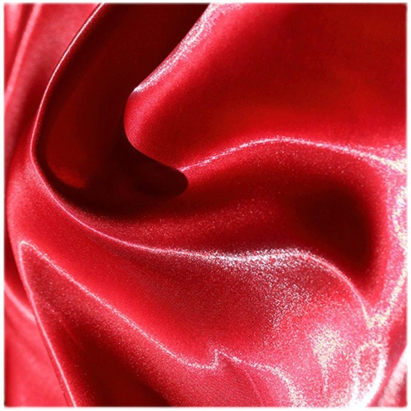 Blue Liquid Aqua Satin Fabric, Sparkling Silky Mermaid Fabric ...