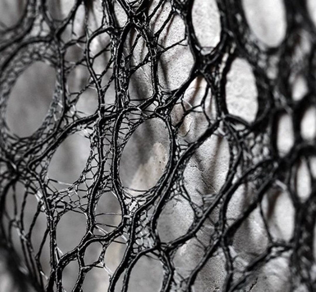 Black Hole Lace Fabric, Thickened Textured Fabrics, DIY Mesh Soft ...