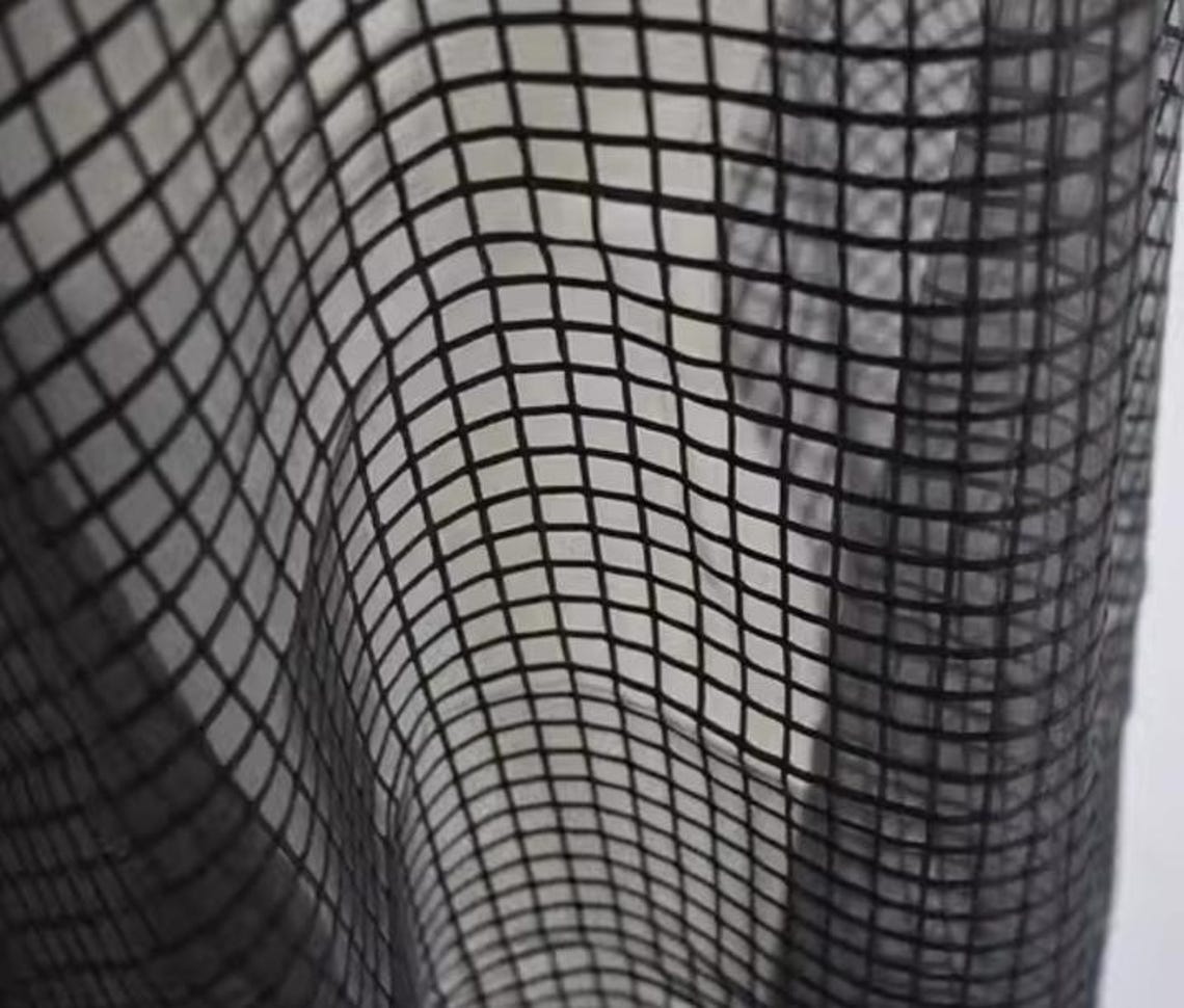 White Stiff Organza Fabric, 3D Texture Modelling Fabric, Small Square ...