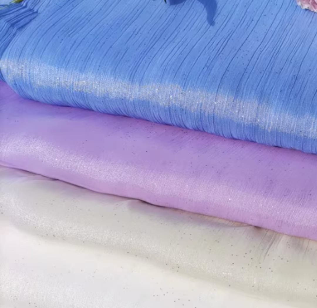 Starry Organza Fabric, Glitter DIY Lightweight Fabric, Mesh Tulle ...