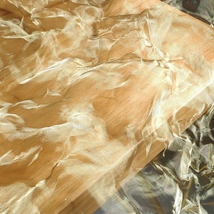 Gold Designer Diy Mesh Fabric, Malleable Rigid Decorative Fabric ...