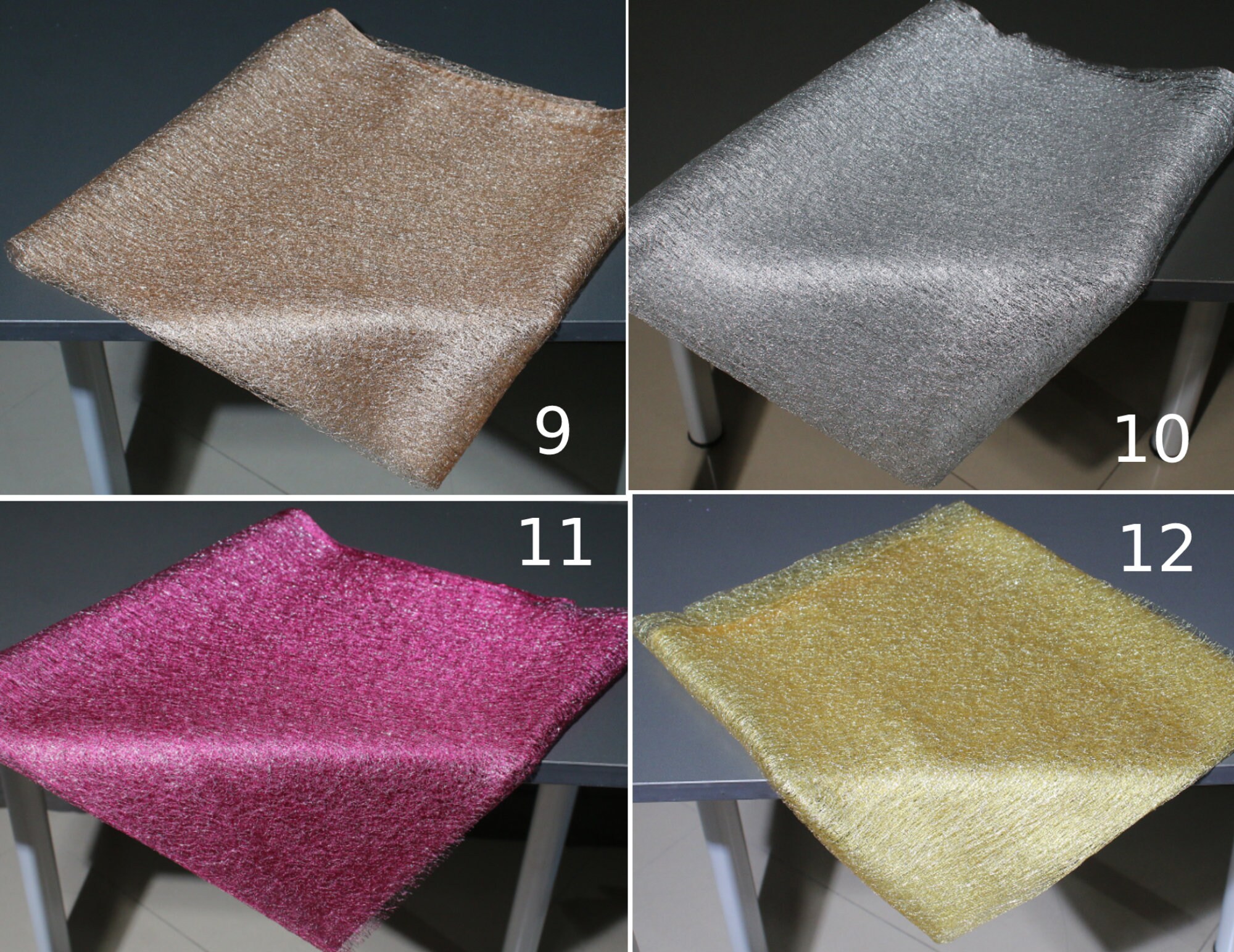 Illusion Color Soft Mesh Fabric, Laser Gradient White Fabric, Glitter ...