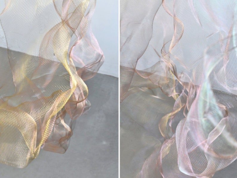 Seven Colors Wire Mesh Fabric, Cloud and Smoke Into Rain Decor Fabric ...