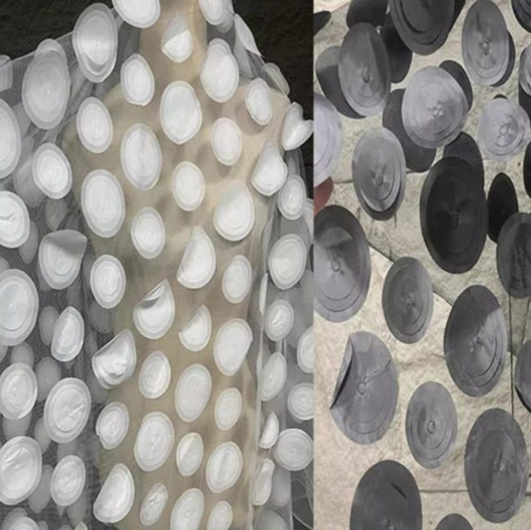 Round 3D Mesh Fabric, Heavy Texture Lace Fabrics, See-through Mesh ...