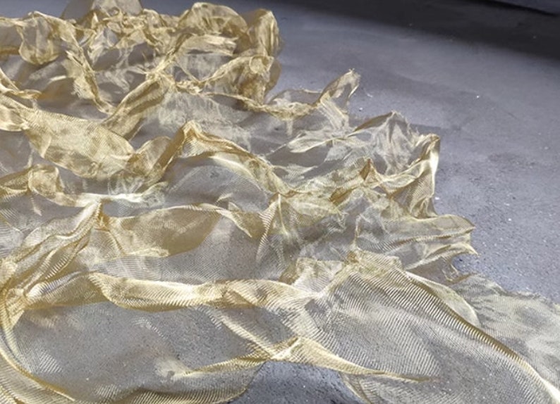 High Density Plasticity Fabric, Gold Hard Wire Mesh Fabric, Steel Hard ...