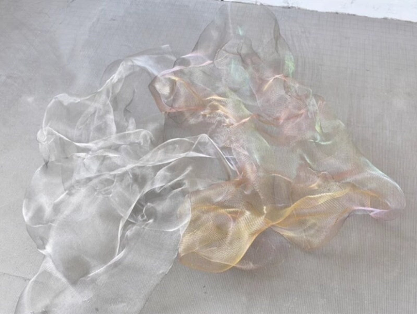 Hard Wire Mesh Fabric, Cloud and Smoke Into Rain Decor Fabric, Steel ...