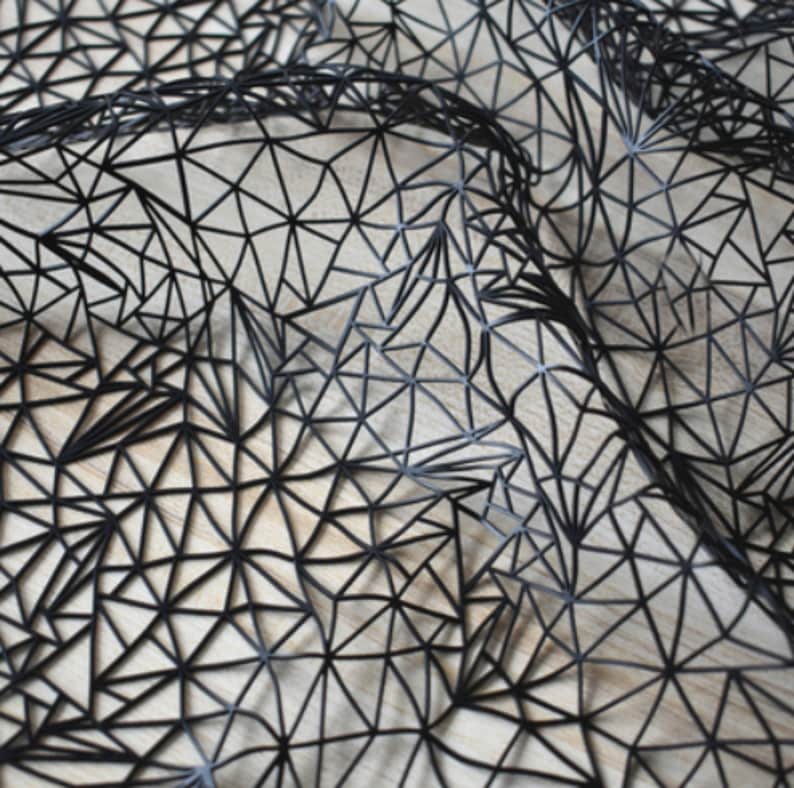 White 3D TPU Fabric, Creative Openwork Soft Fabric, Sold by One Piece ...