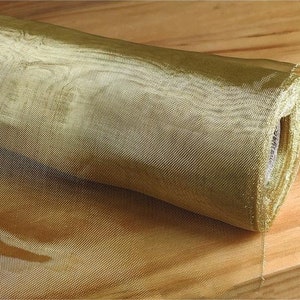 Gold Designer Diy Mesh Fabric, Malleable Rigid Decorative Fabric ...