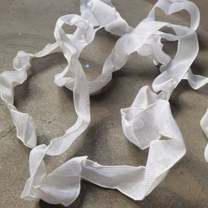 Pure White Wire Mesh Fabrics, Metallic Stiff Wire Fabrics, Lace Organza ...