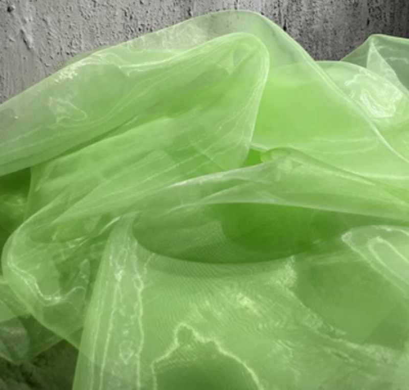 Psychedelic Glitter Organza Fabric, Texture Mesh Sheer Fabric, Smooth ...