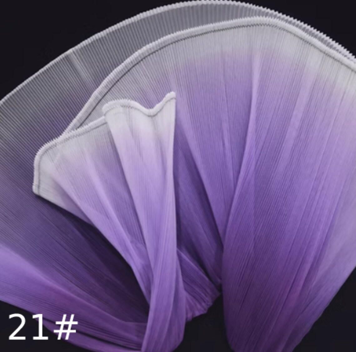 Gradient Sheer Pleated Fabric Hard Yarn Ruffle Fabric Mesh - Etsy