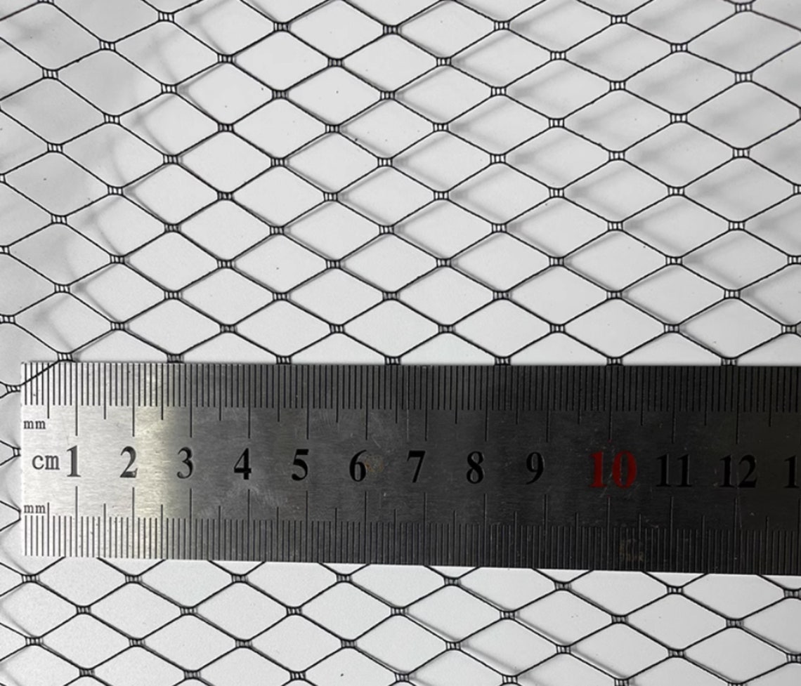 Red Rhombus Mesh Fabric, Hard Wire Mesh Tulle Fabric, DIY Openwork ...