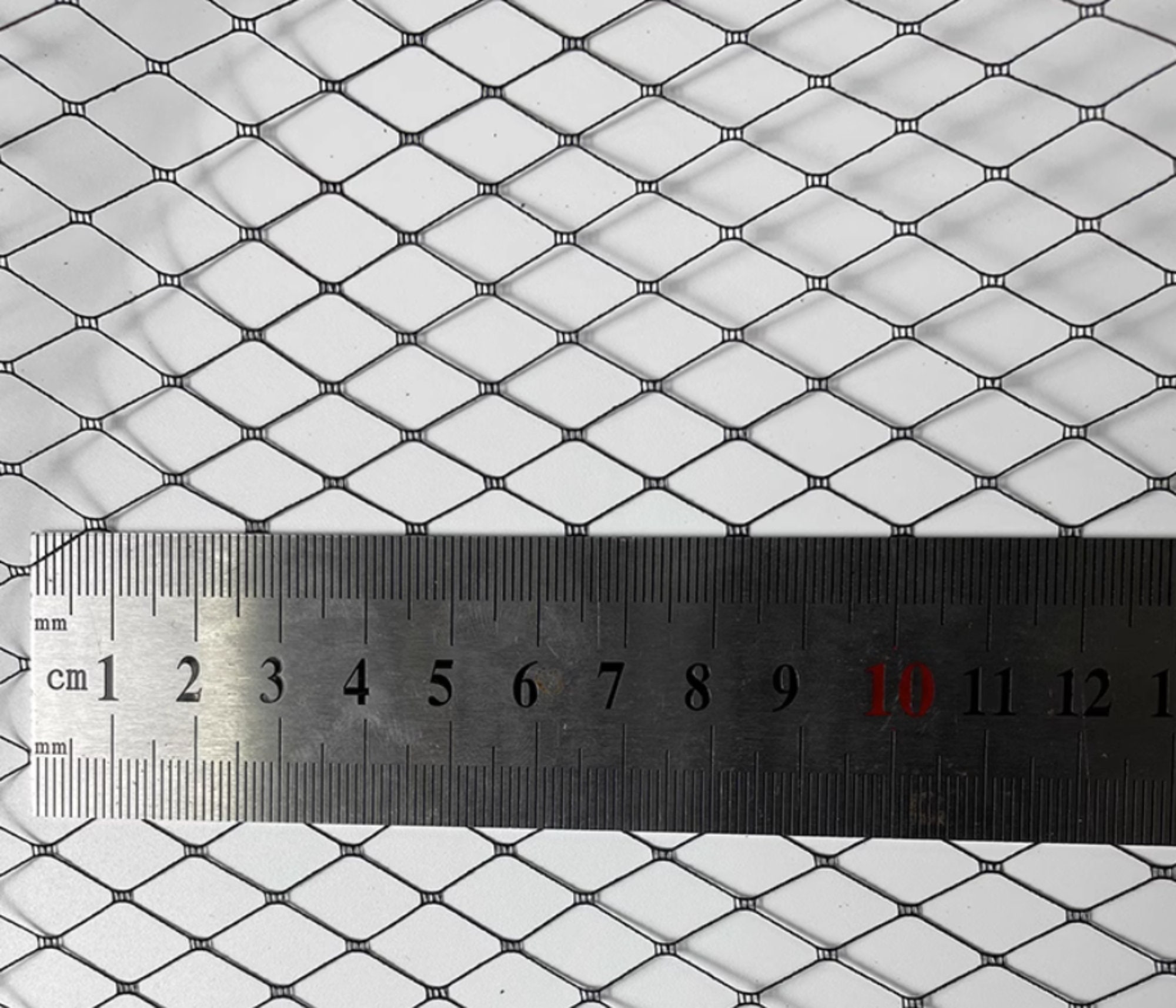 Black Rhombus Wire Mesh Fabric, Hard Mesh Tulle Fabric, DIY Openwork ...