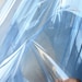 Light Blue Transparent TPU Fabric, Half Yard Soft Clear TPU, Sheer Lame ...