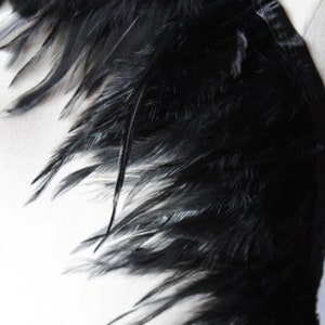 Black Feather Creative Fabric, Designed Chicken Feathers Fabrics, Soft ...