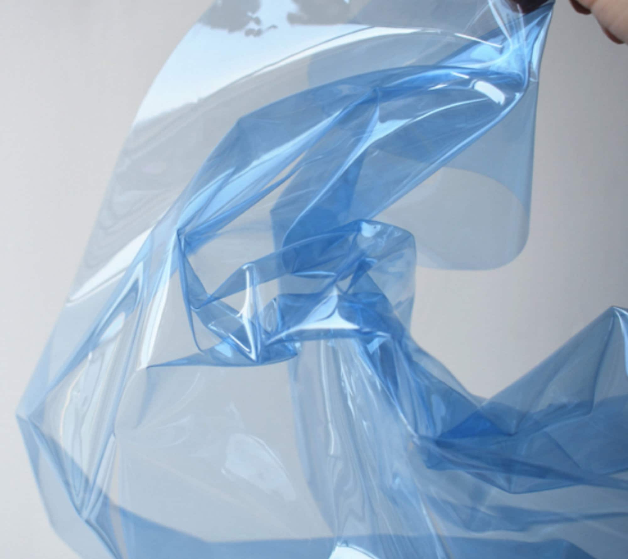 Light Blue Transparent TPU Fabric, Half Yard Soft Clear TPU, Sheer Lame ...