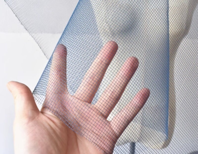 Klein Blue Wire Mesh Fabric Cloud and Smoke Into Rain Decor - Etsy