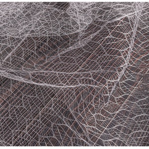 White Leaf Lace Fabric, Padded Textured Fabric, DIY Mesh Soft Fabric ...