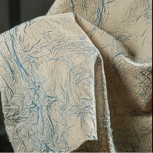 Glacier Crackle Pleated Fabrics, Creative Textured Fabrics, Hand ...