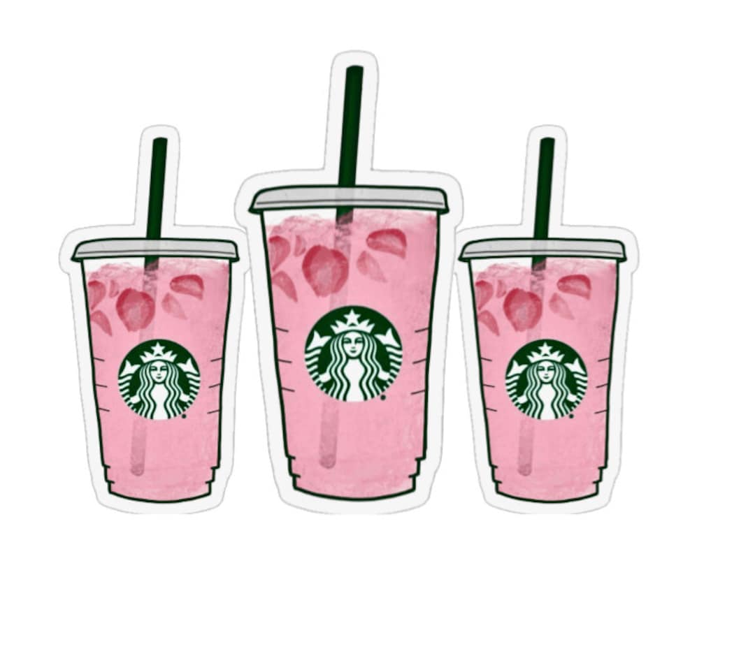 Starbucks Pink Drink Sticker Freebies - Etsy