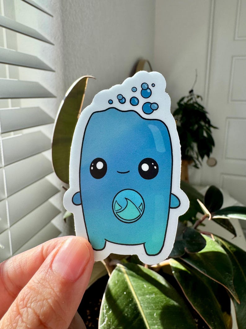 FN Inspired Sticker, Water Sprite FN, Blue Sticker, Video Game Sticker ...